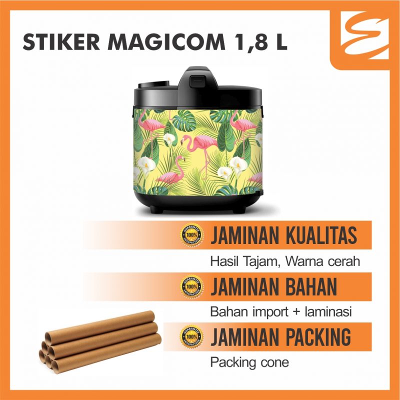 Stiker magicom 1.8L (90cm x 20cm) – flamingo – Elni Printing