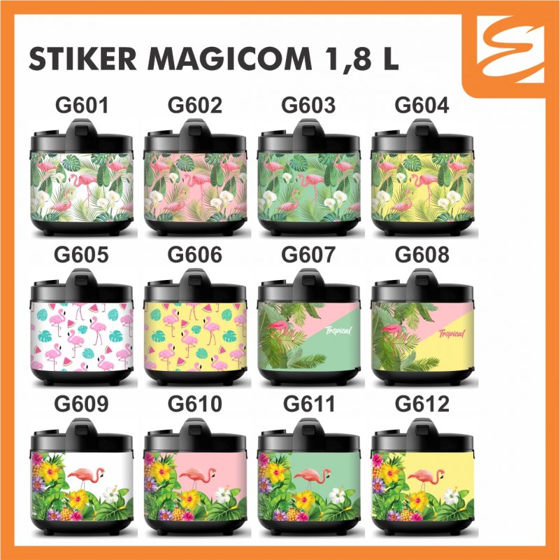 Stiker magicom 1.8L (90cm x 20cm) – flamingo – Elni Printing