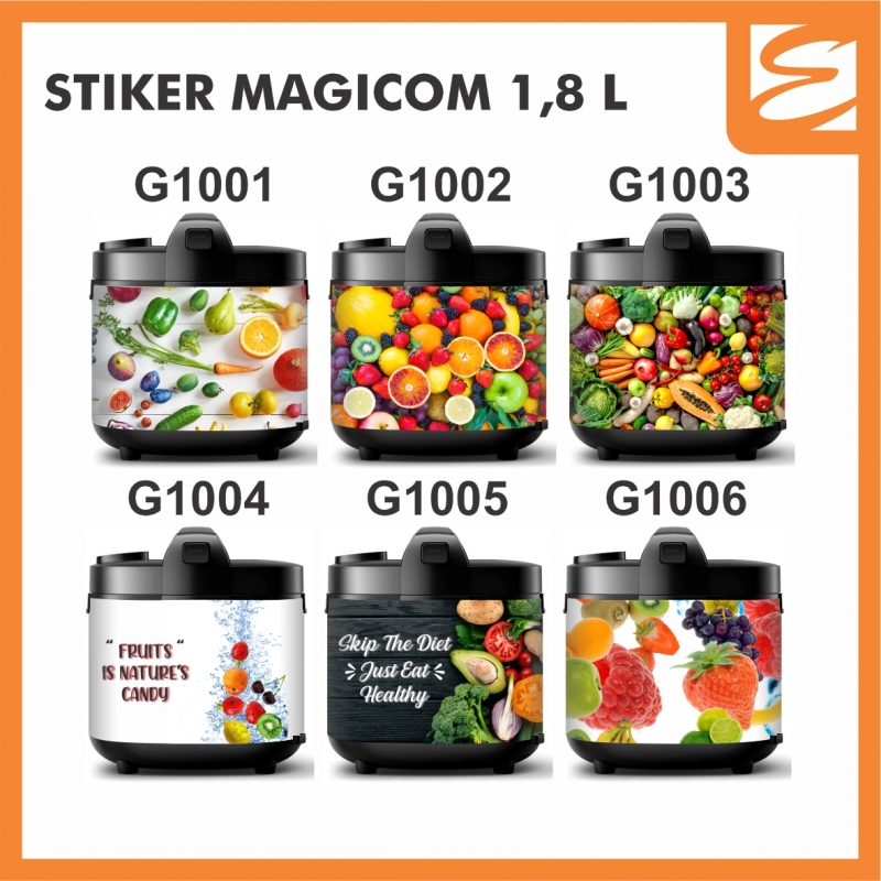 Stiker magicom 1.8L (90cm x 20cm) – fruits – Elni Printing